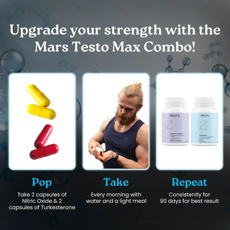 Testo Max Combo: Beetroot NO & Turkesterone | Mars GHC